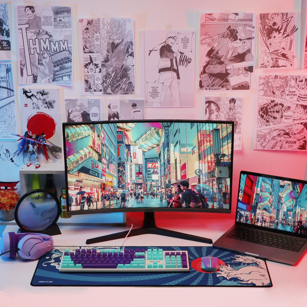 Rexus New Ayaka Series - Bundling Keyboard Gaming TKL & Mousepad