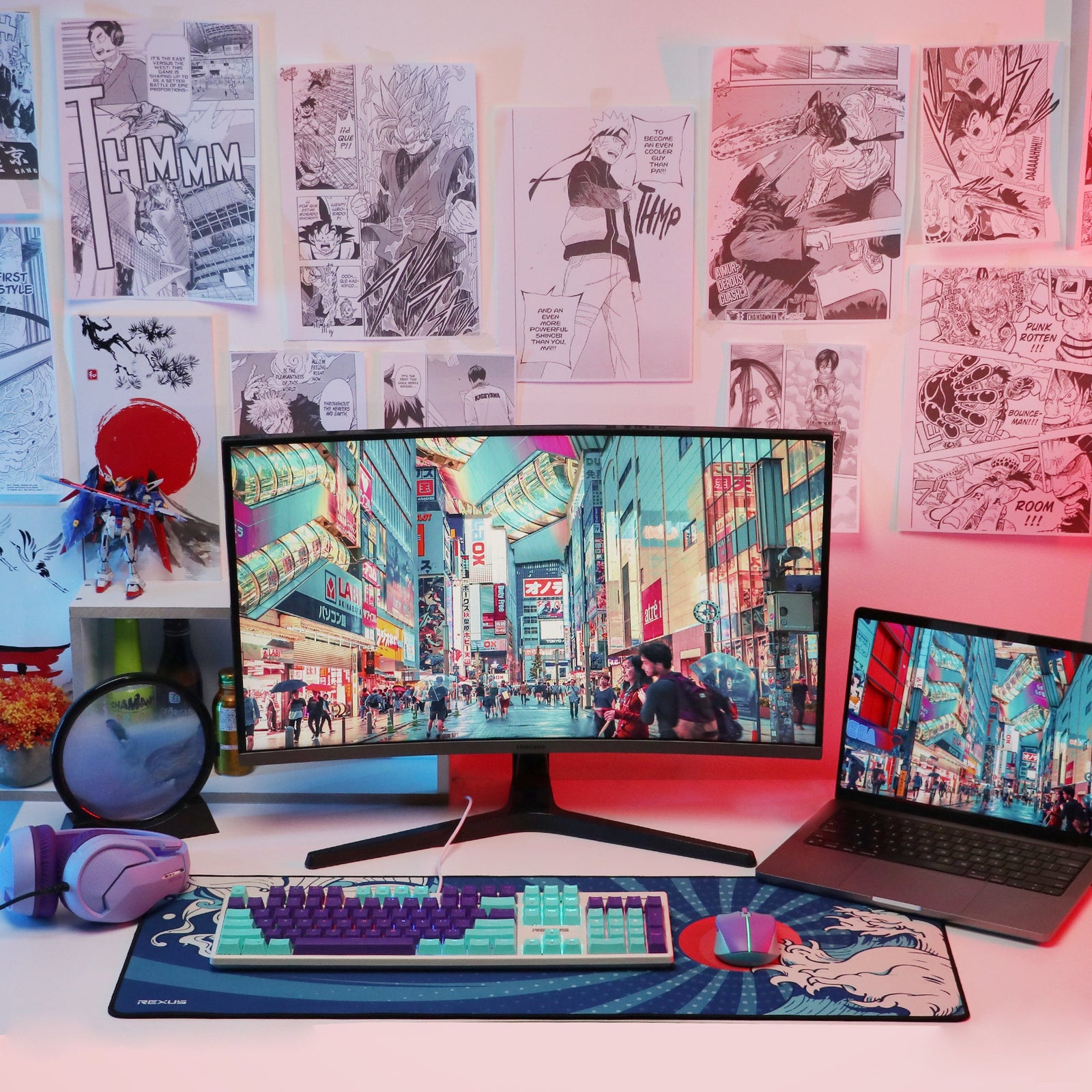 Rexus New Ayaka Series - Bundling Keyboard Gaming TKL & Mousepad