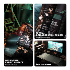 [Exclusive Launching] Rexus x Attack on Titan - Mousepad Deskmat Anti