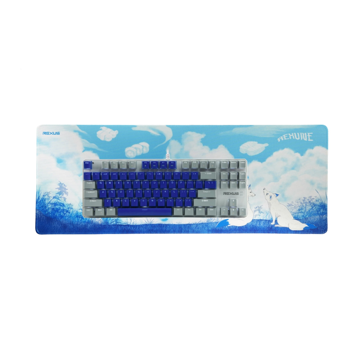 Rexus New Ayaka Series - Bundling Keyboard Gaming TKL & Mousepad
