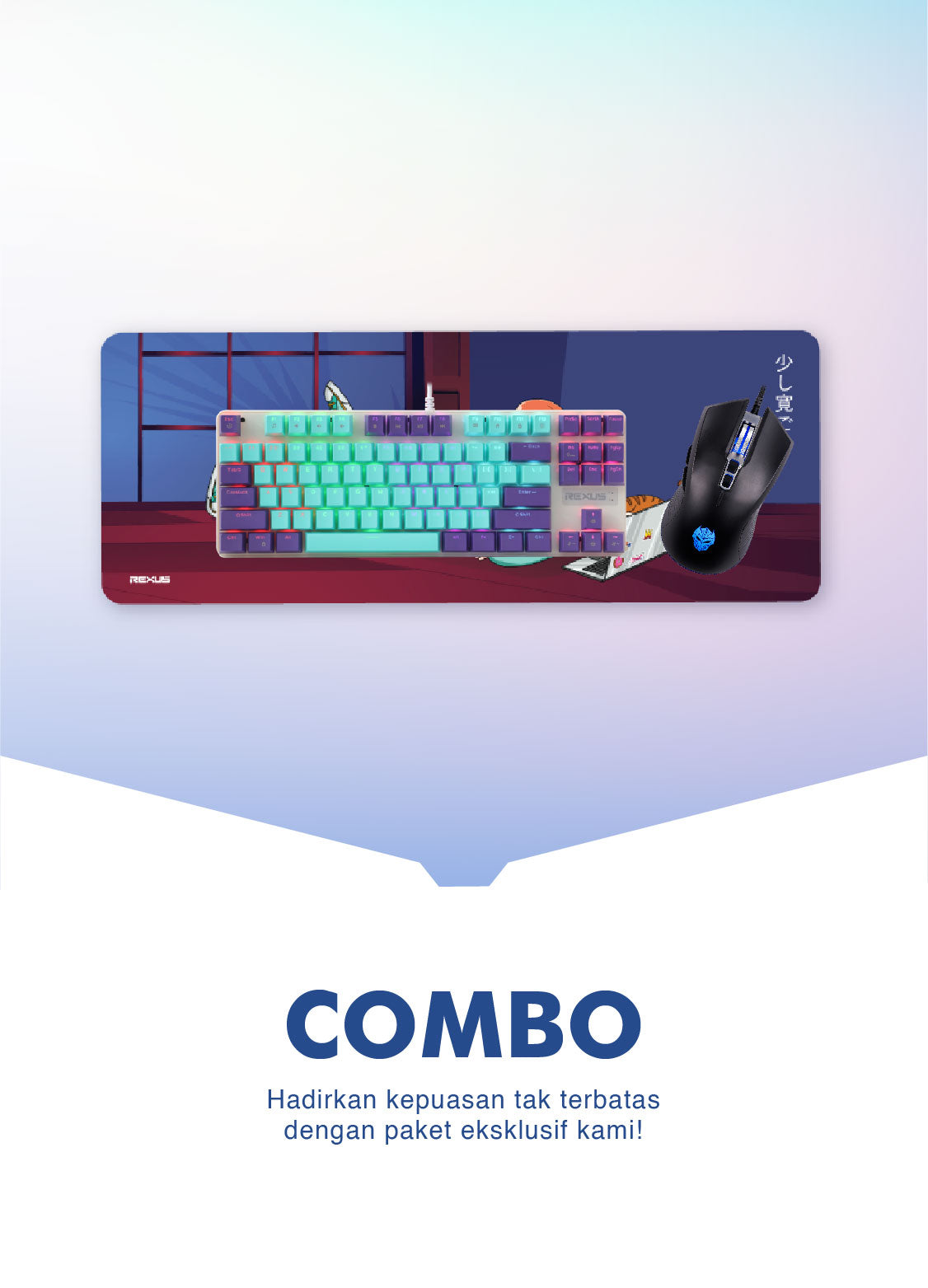 Jual Keyboard Mouse Combo Rexus Murah & Berkualitas