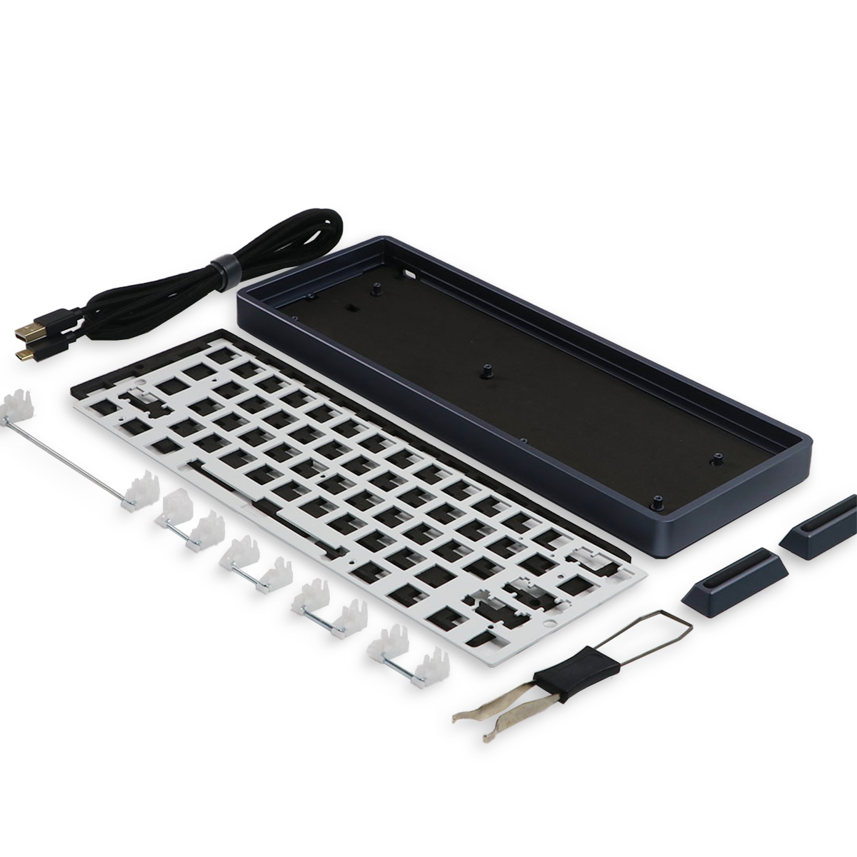 Rexus CNC Case Keyboard Gaming Daxa M64 / M61 Barebone 61 Keys 64 Keys