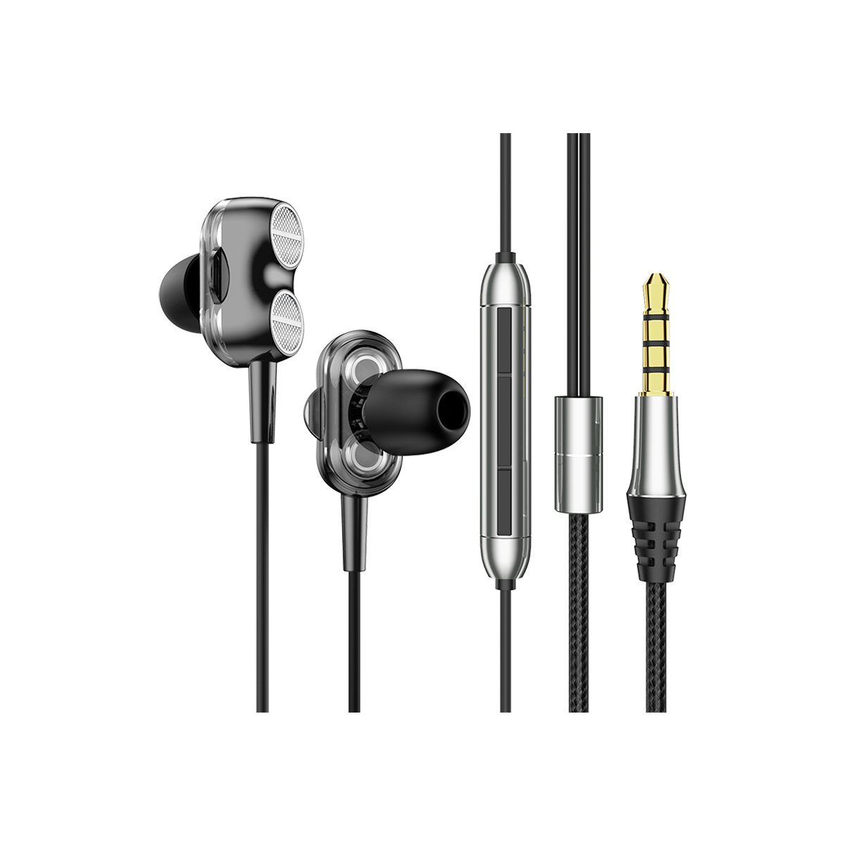 Rexus Earphone Gaming EP4 Dual Driver With Mic