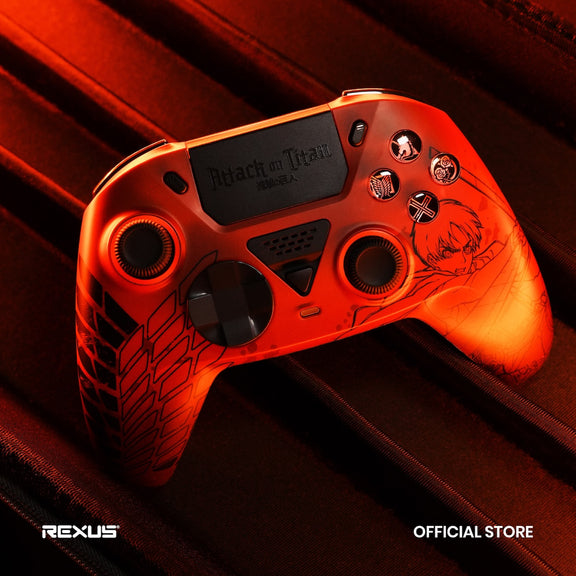 Rexus Gladius GX450 Gamepad Bluetooth Wireless Attack on Titan - Suppo