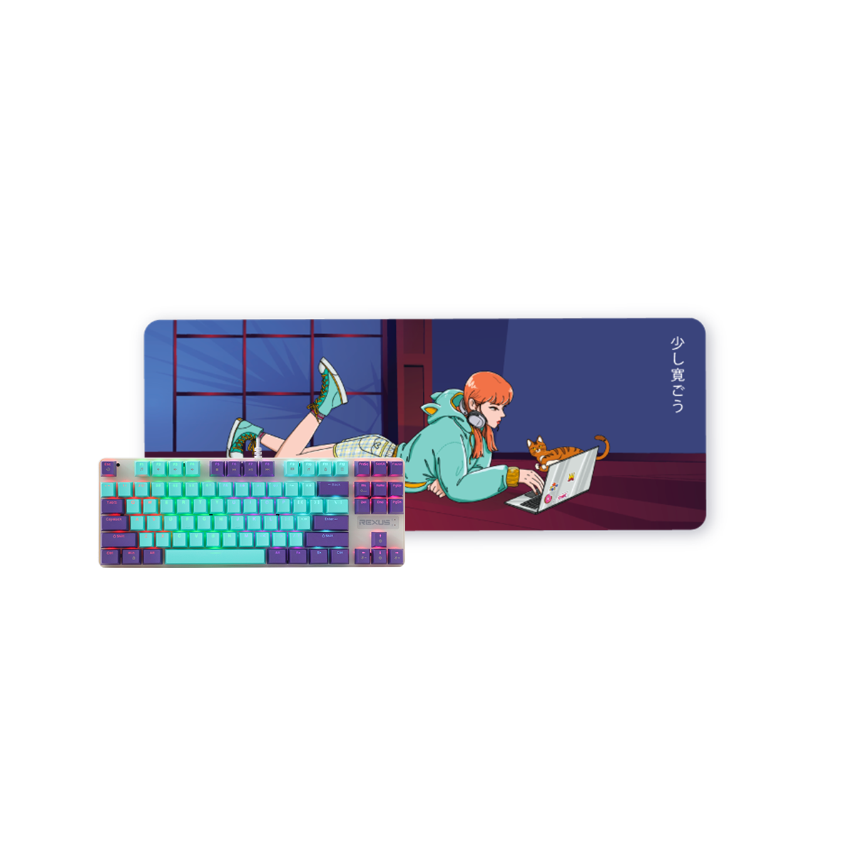 Rexus Keyboard Mousepad Bundling AYAKA Series TKL
