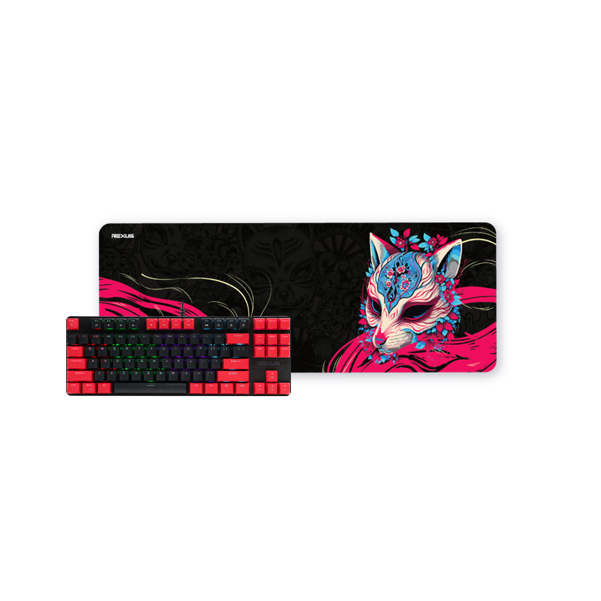 Rexus Keyboard Mousepad Bundling AYAKA Series TKL