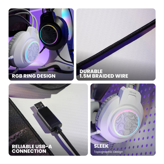 Rexus Thundervox HX14 Headset Gaming RGB with 7.1 Surround Sound & USB