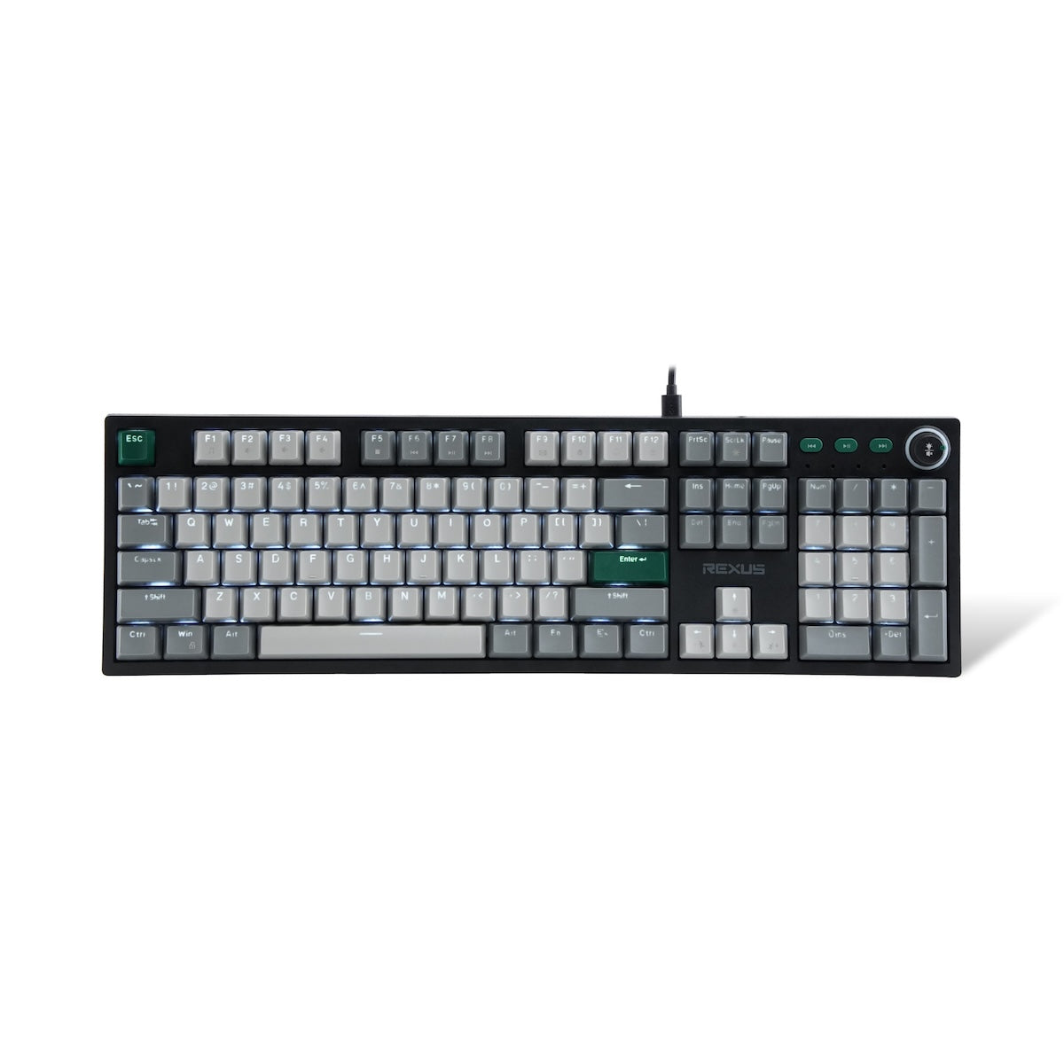 Rexus Heroic KX5 Keyboard Gaming Mechanical Full Size - Hotswap Switch