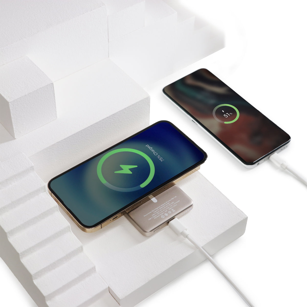 Rexus Wireless Power Bank 5000mAh PBM-100 Magsafe 20W Fast Charging Ty