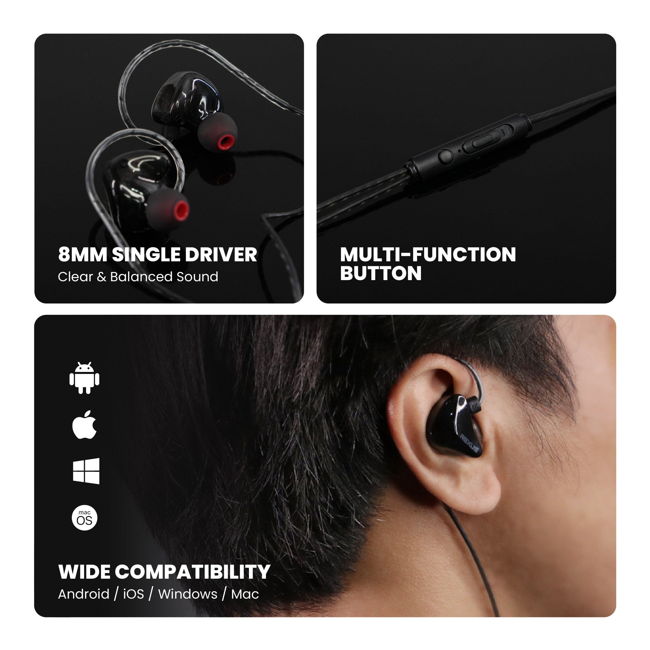 Rexus EZ4 - Earphone Gaming - Earphones Headphones