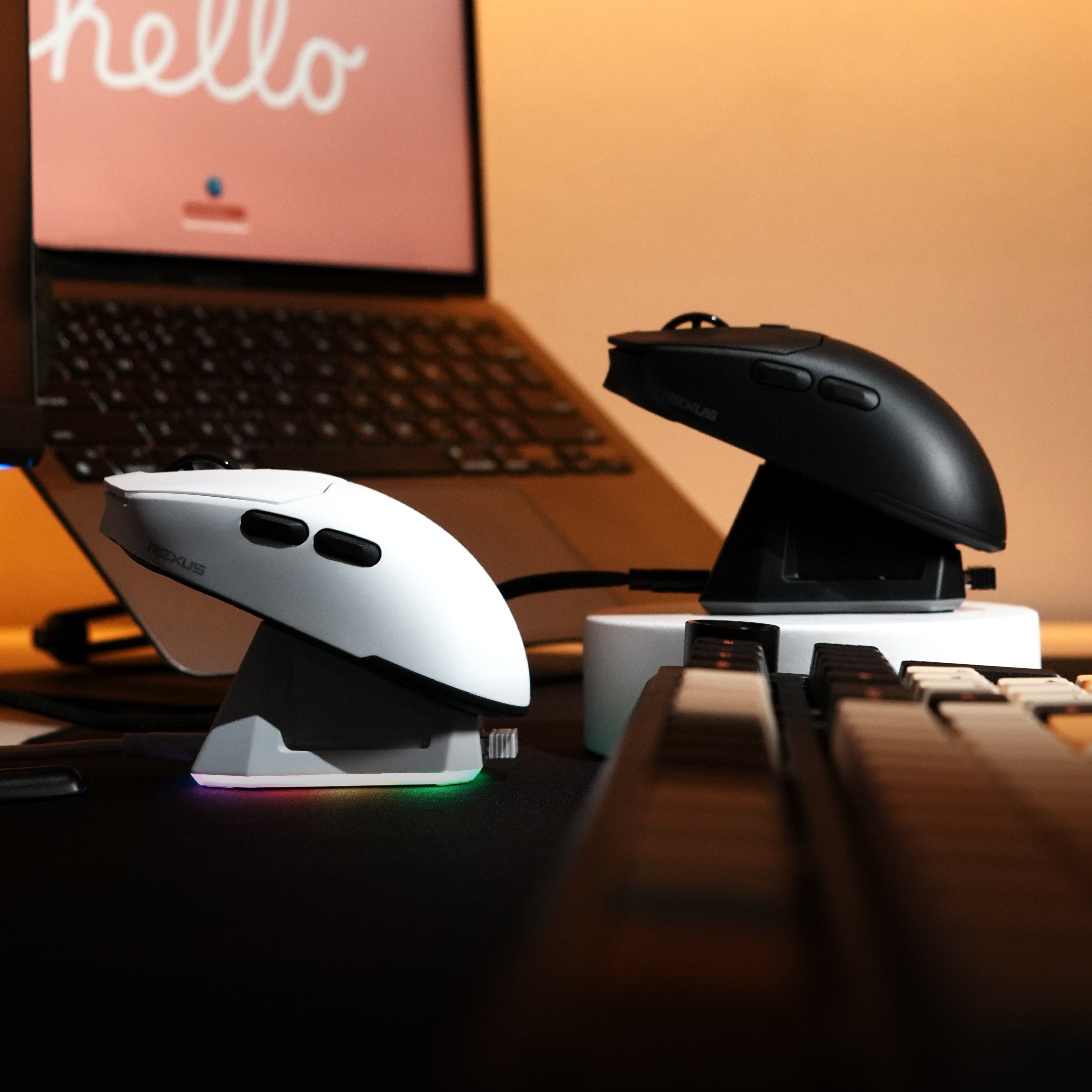 Rexus ShagaX RX130 Mouse Gaming Wireless Tri Mode Connection PAW3311