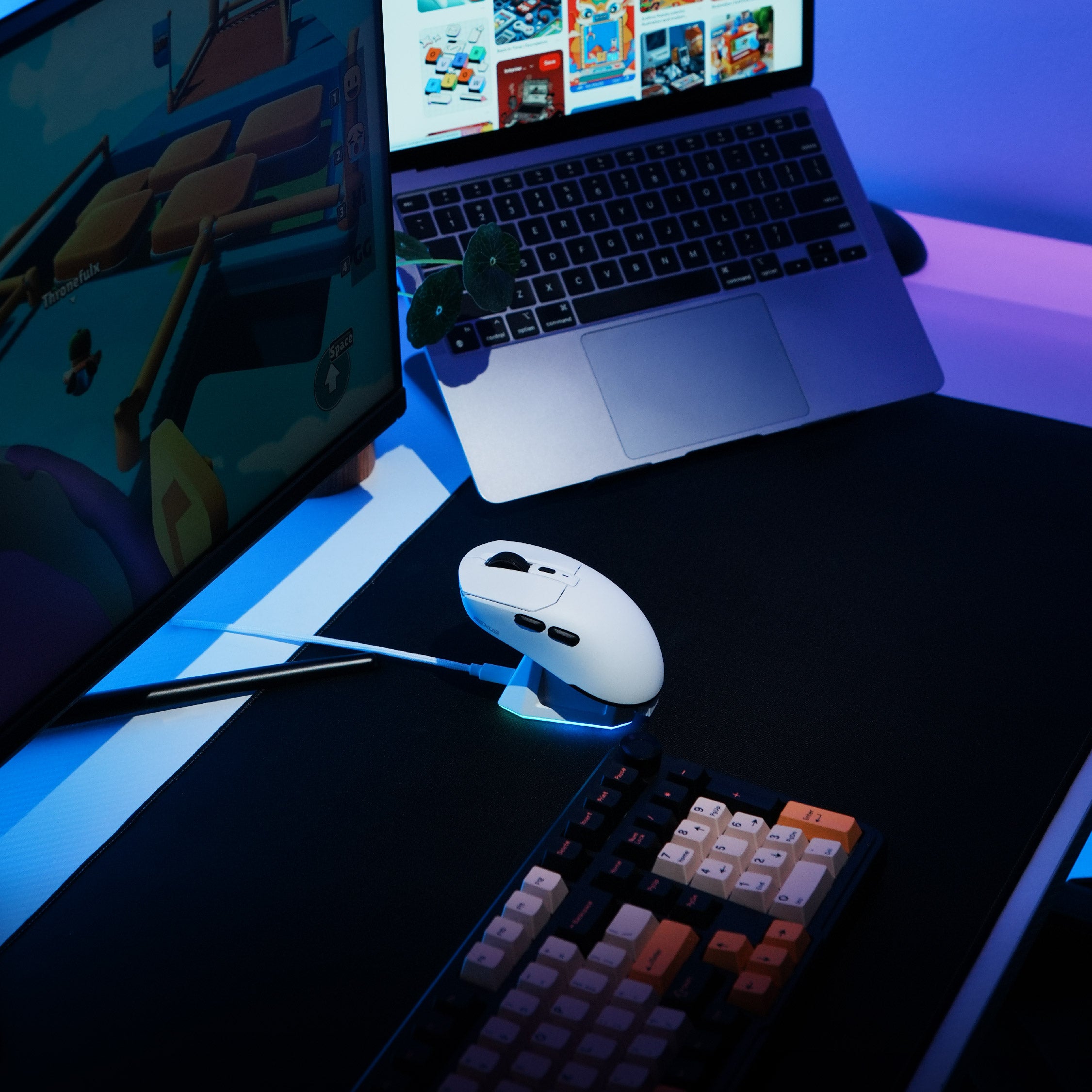 Rexus ShagaX RX130 Mouse Gaming Wireless Tri Mode Connection PAW3311