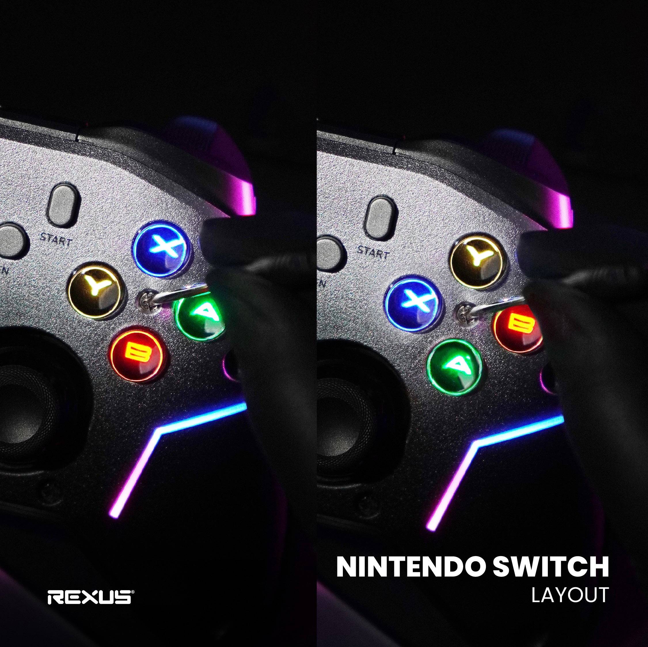 Rexus Daxa Dyron AX9 Gamepad Wireless Gaming Controller - Hot-Swappabl