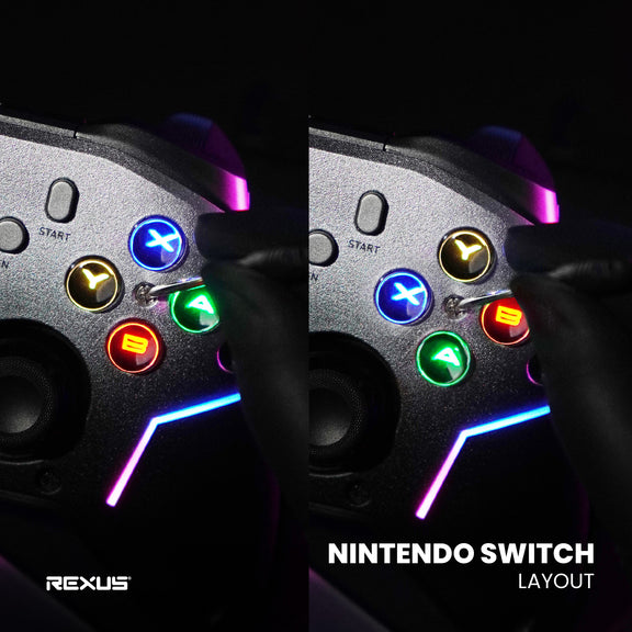 Rexus Daxa Dyron AX9 Gamepad Wireless Gaming Controller - Hot-Swappabl