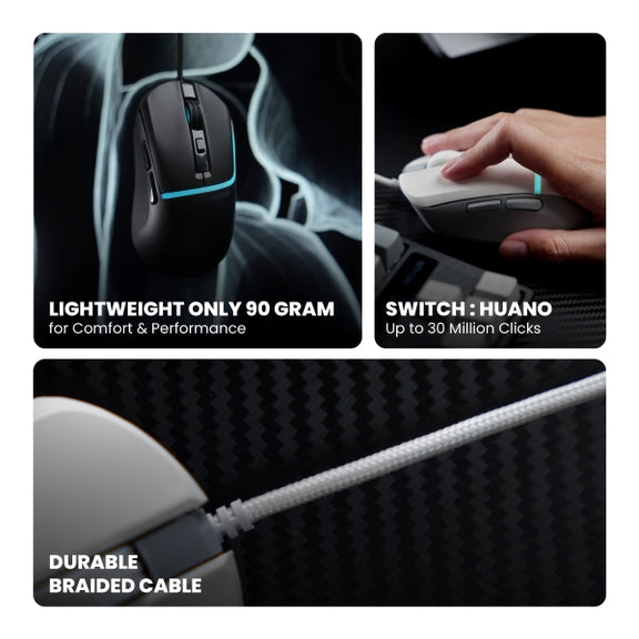 Rexus Xierra G15 Mouse Gaming Wired Dynamic RGB 6400DPI