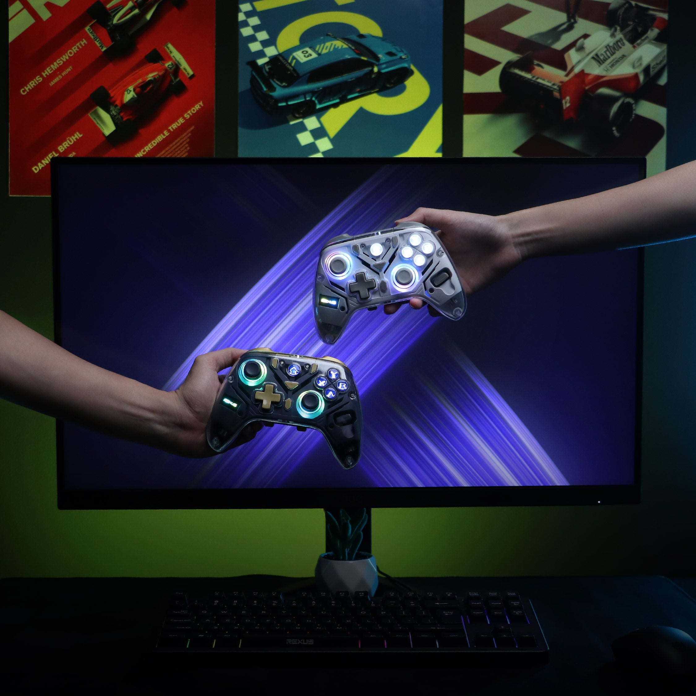 Rexus Multiplatform Gamepad Wireless Bluetooth Gladius GX500