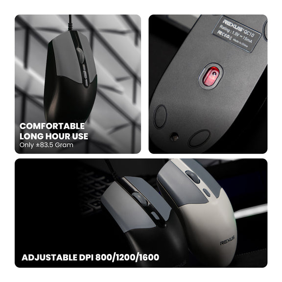 Rexus Mouse Wired Office QC10