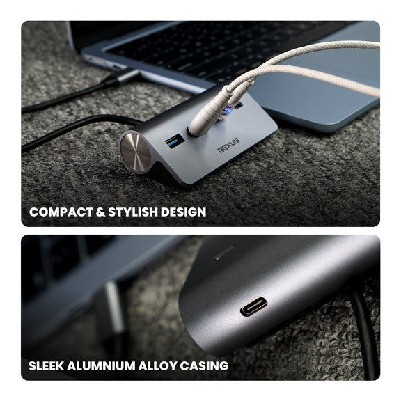 Rexus USB C Hub 4 in 1 RXT - 401 Docking Station