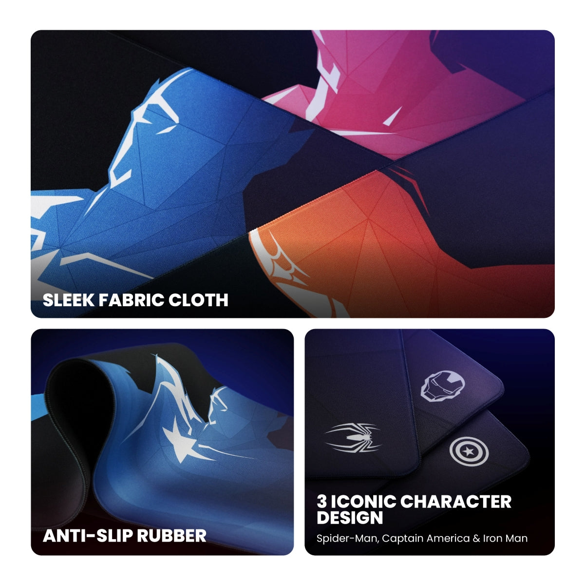Rexus Mousepad Gaming Daxa Marvel Special Edition - Mousemat Anti-Slip