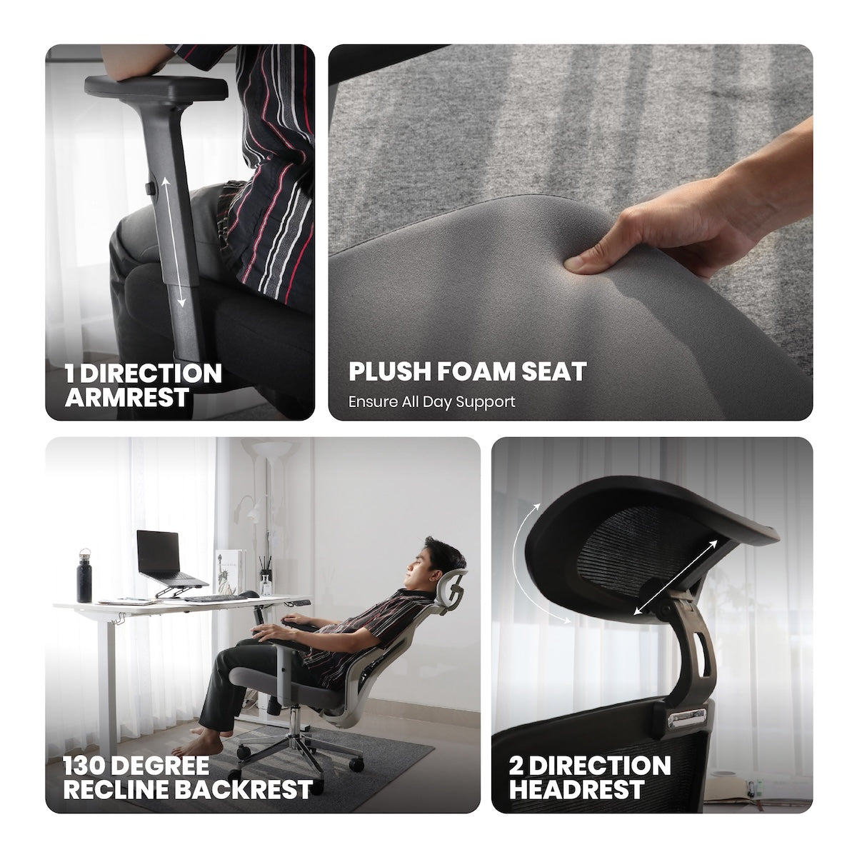 Rexus Ergonomic Office Chair Kursi Kantor NC-4 / NC4