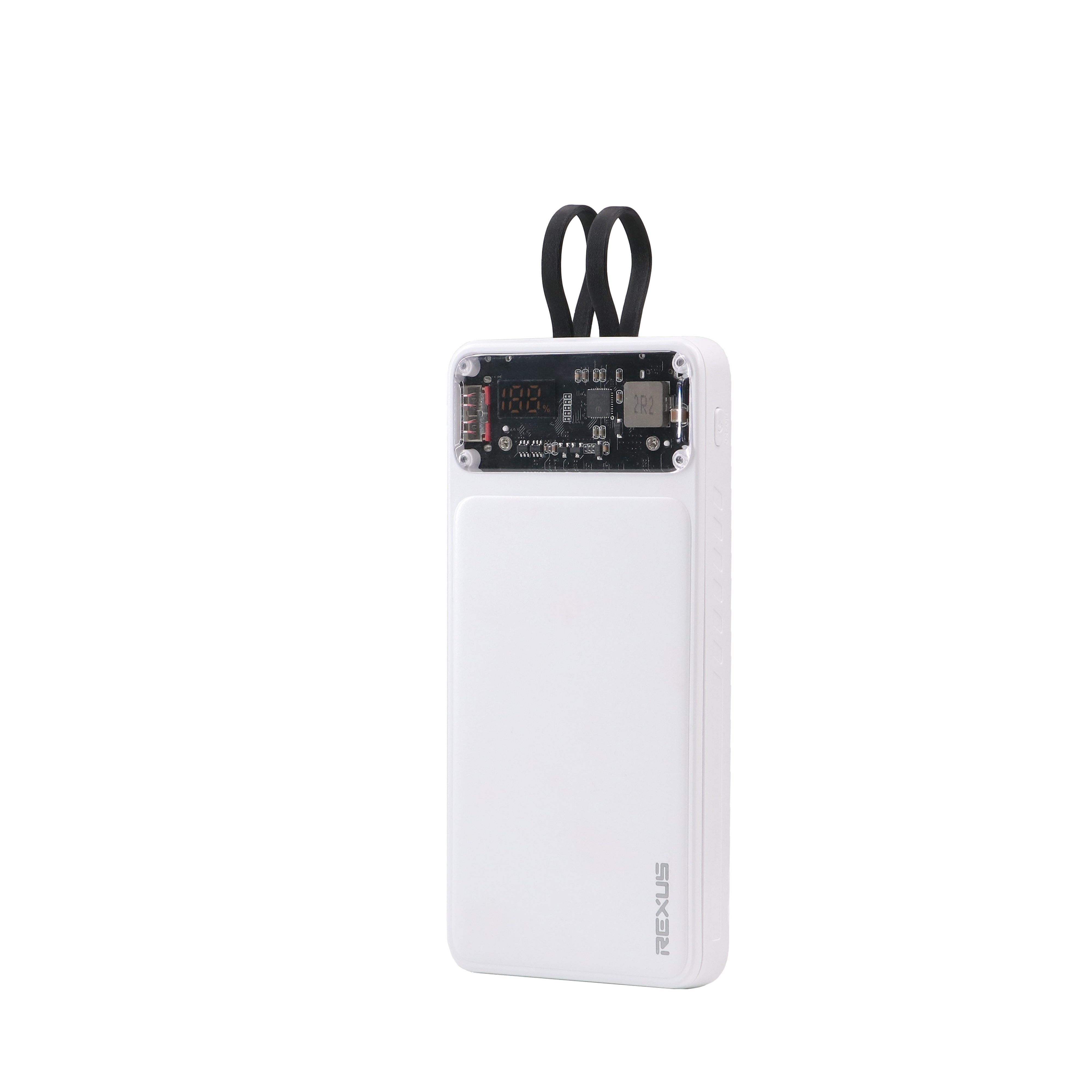 Rexus Power Bank 10000mAh PBW-01 Fast Charging 35W Transparent LED Dis