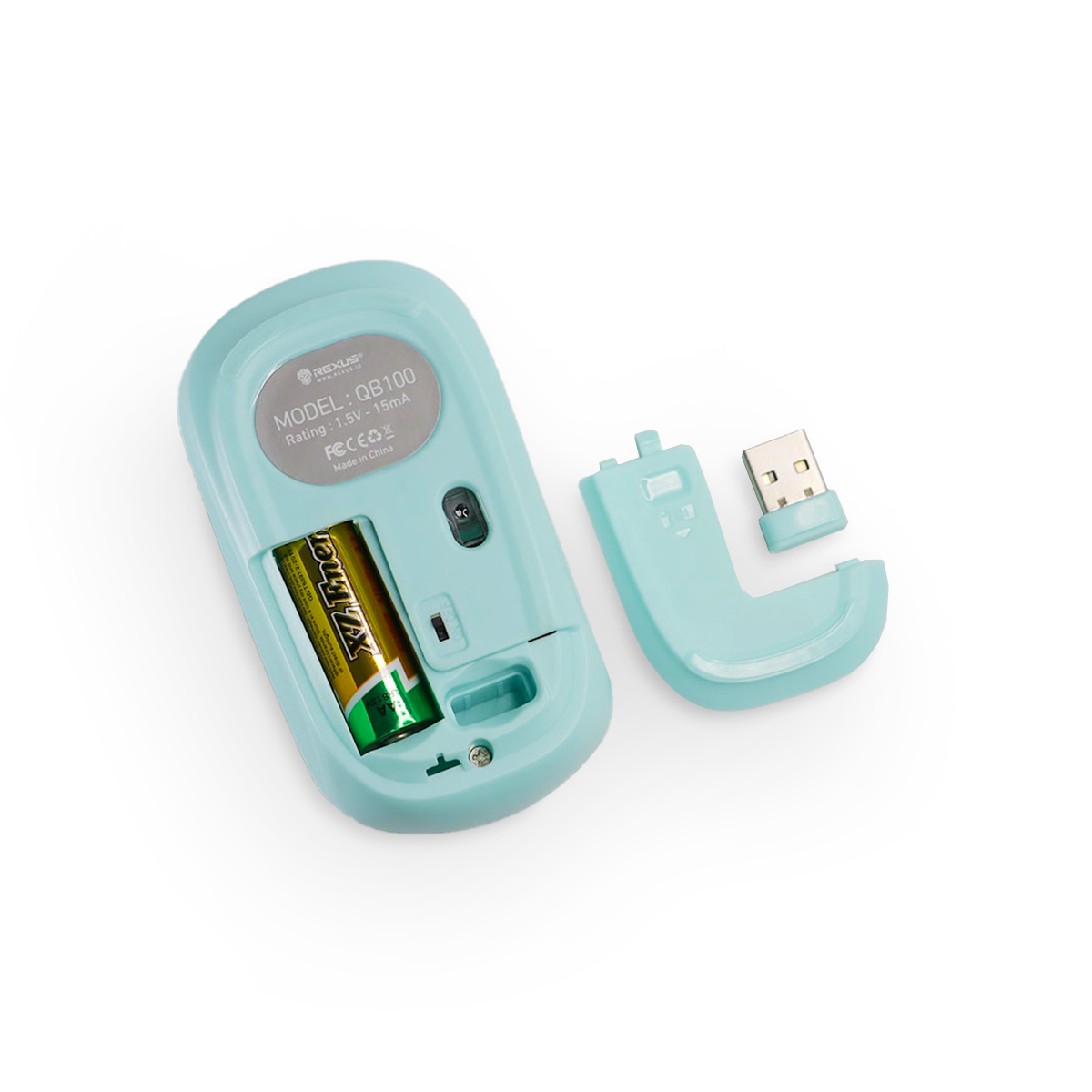 Rexus Mouse Wireless Bluetooth Office QB100 4D Silent Click